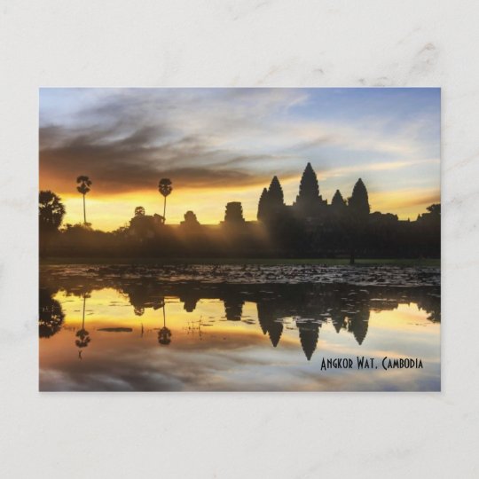 Angkor Wat Reflection Postcard | Zazzle.com