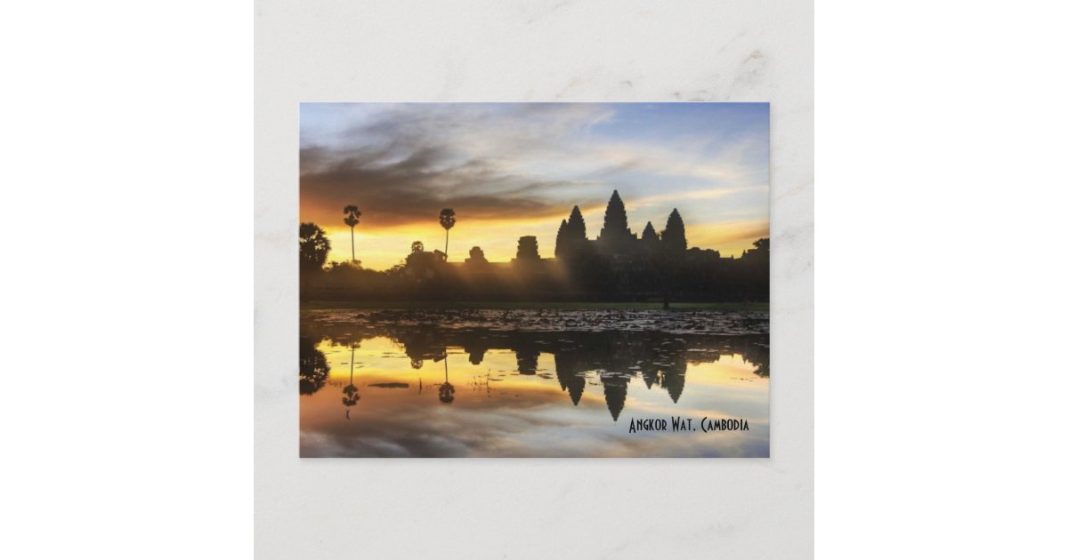 Angkor Wat Reflection Postcard | Zazzle