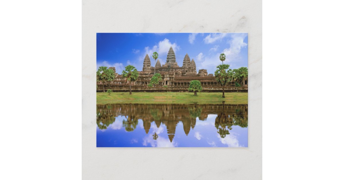 Angkor Wat Temple | Kampuchea, Cambodia Postcard | Zazzle