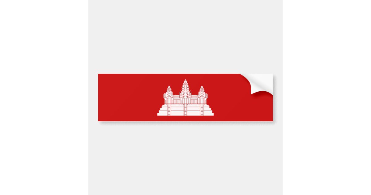 Angkor Wat Ver.2.0. Khmer Temple Bumper Sticker | Zazzle