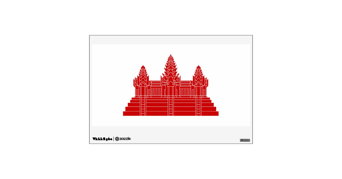 Angkor Wat Ver.2.0. Khmer Temple Wall Sticker | Zazzle