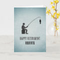 Angler & Fish theme Male Birthdays or Celebrations Card | Zazzle