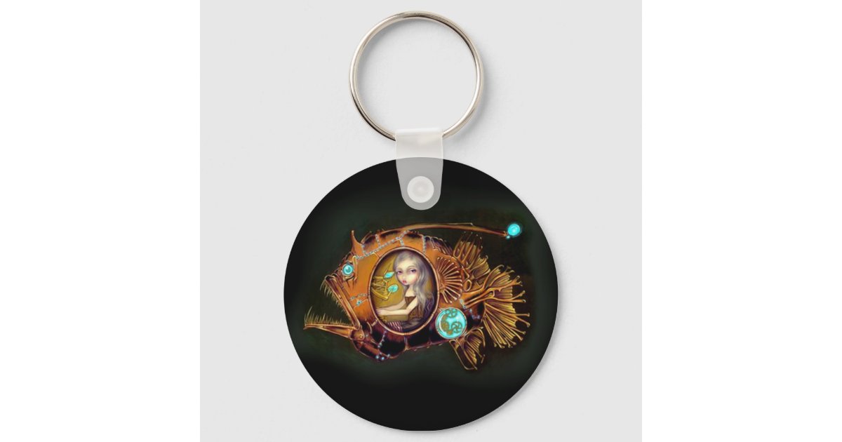 Anglerfish Submarine Keychain | Zazzle