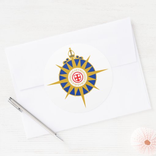 Anglican Rose Classic Round Sticker | Zazzle