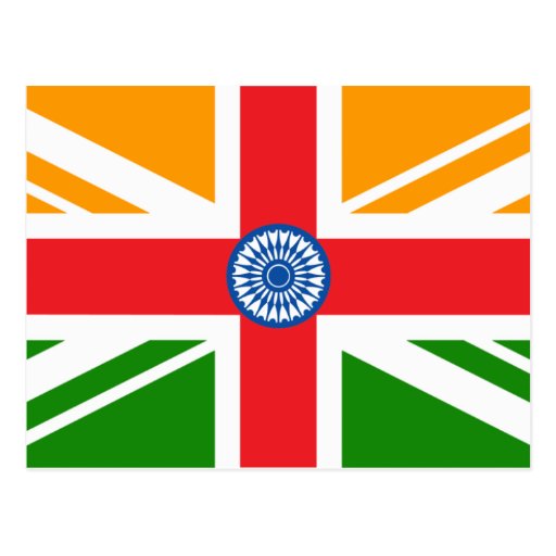 Anglo Indian Flag Postcard | Zazzle