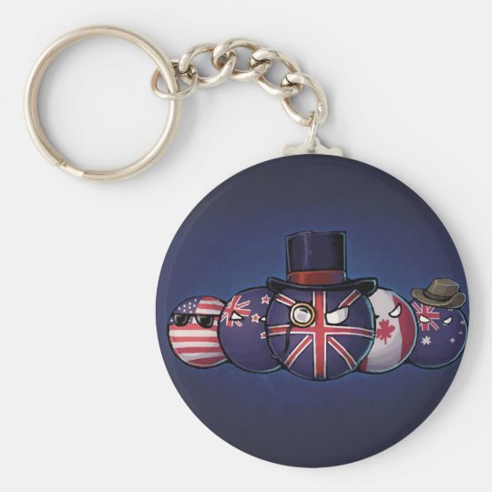 Anglo-Saxon Countryballs Keychain | Zazzle.com