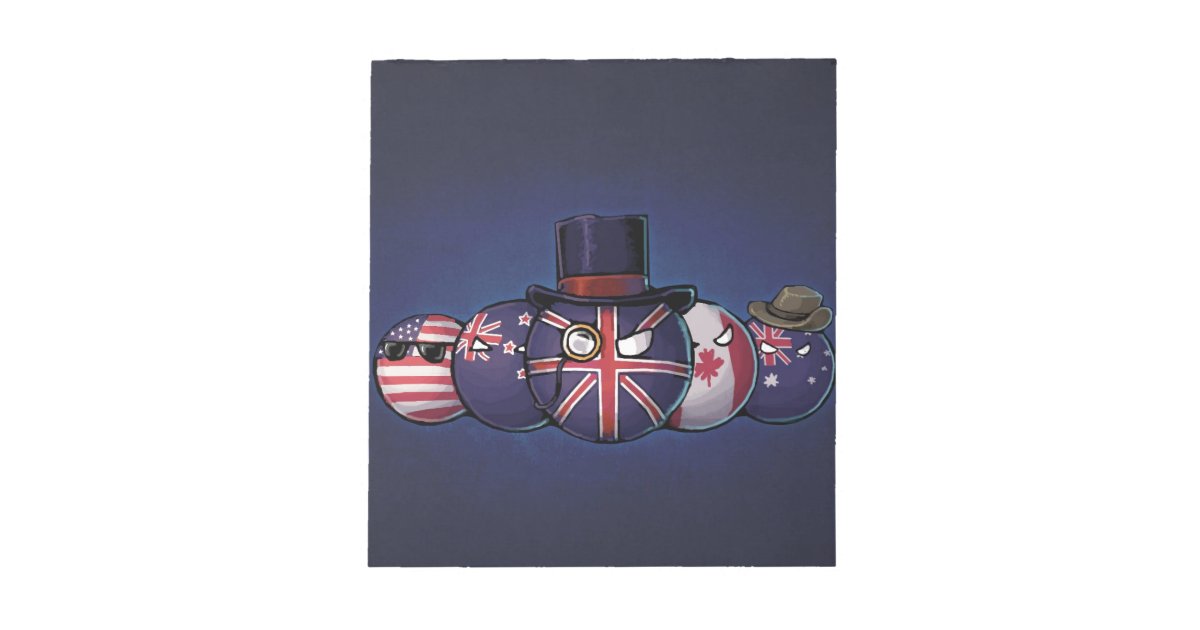 Anglo-Saxon Countryballs Notepad | Zazzle