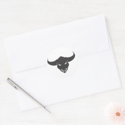 Angry Bull Sticker | Zazzle