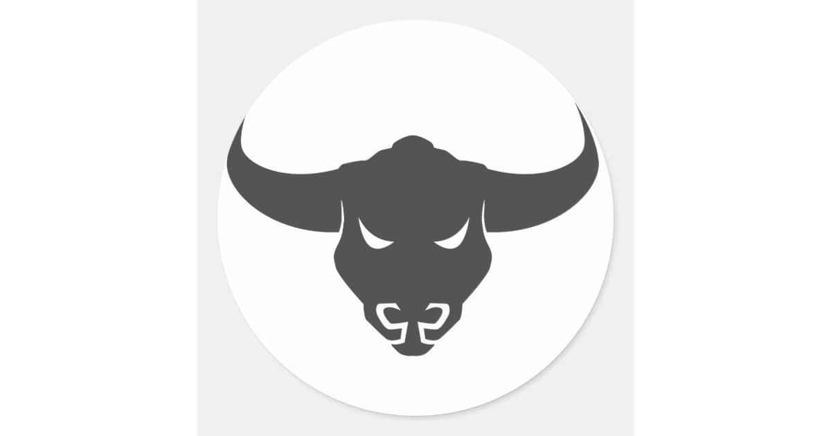 Angry Bull Sticker | Zazzle