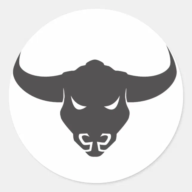 Angry Bull Sticker | Zazzle