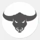Angry Bull Sticker | Zazzle