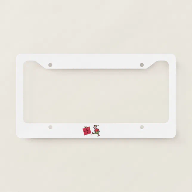 Angry Elf car license plate frame a | Zazzle