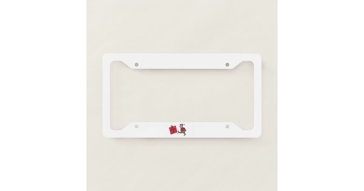 Angry Elf car license plate frame c | Zazzle