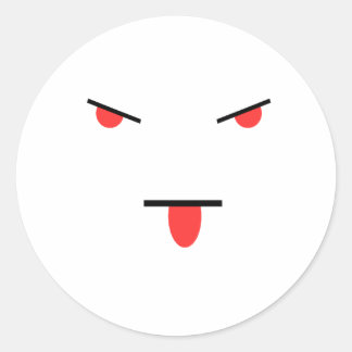 Angry Face Stickers | Zazzle