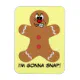 Angry Gingerbread Man Cookie Magnet | Zazzle