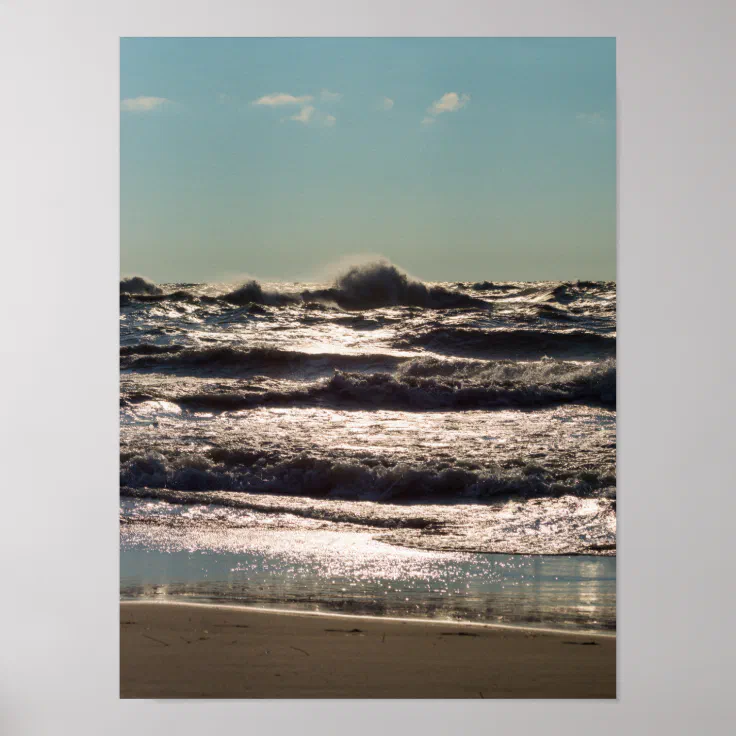 Angry Lake Michigan Poster | Zazzle