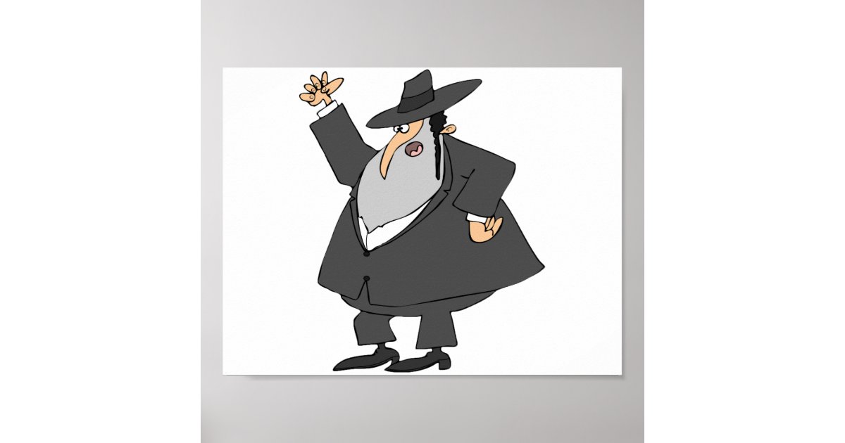 Angry Rabbi Poster | Zazzle