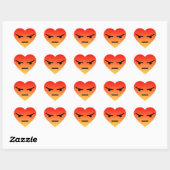 Angry react heart sticker | Zazzle