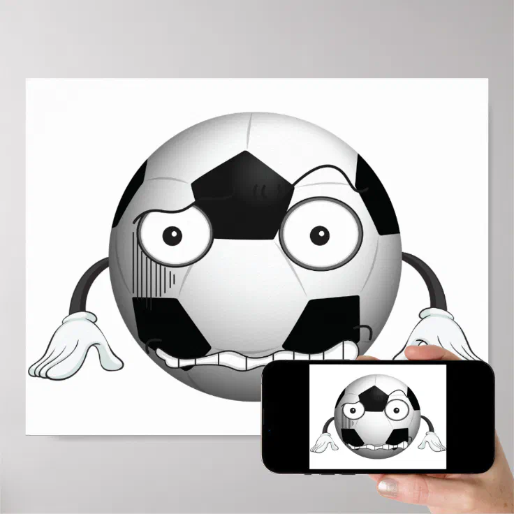Angry Soccer Ball Poster | Zazzle