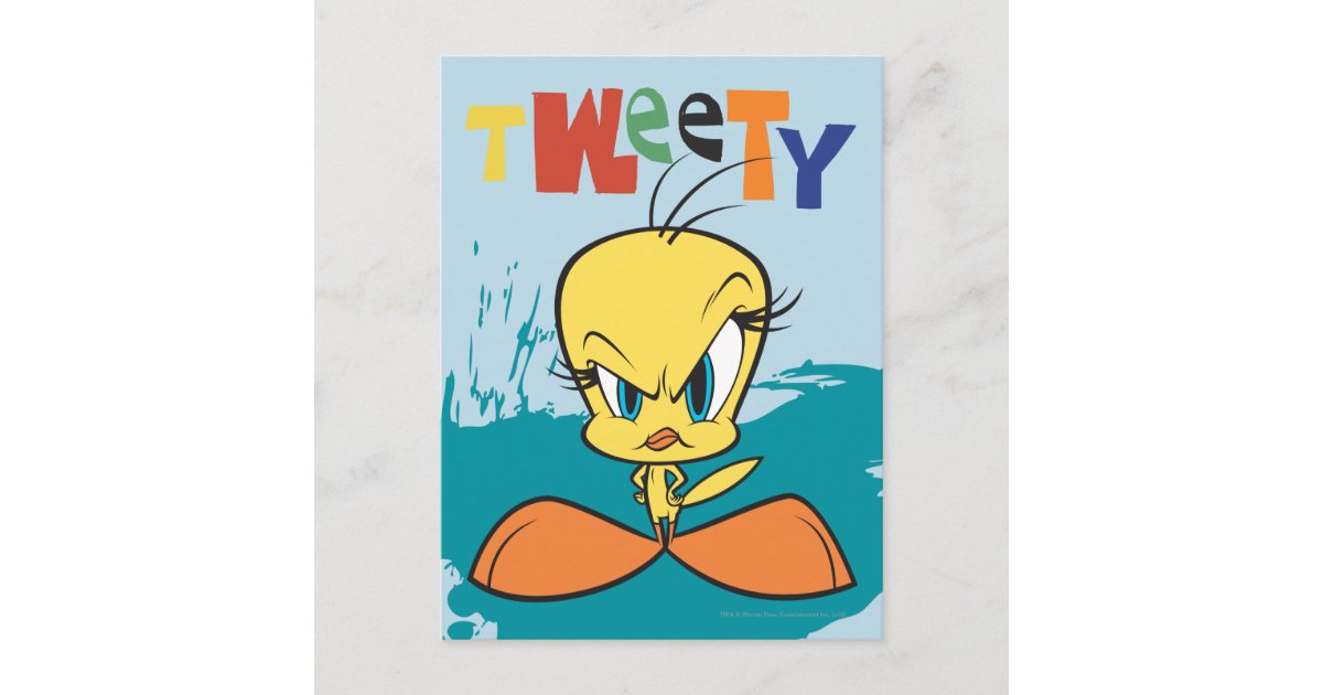 Angry TWEETY™ Postcard | Zazzle