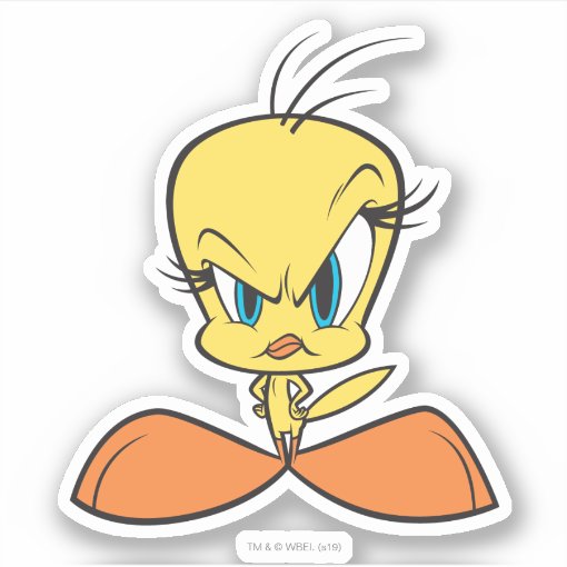 Angry TWEETY™ Sticker | Zazzle
