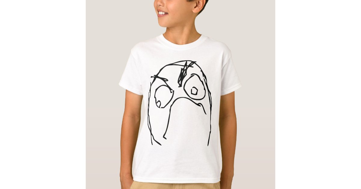 Angry Unhappy Meme Face T Shirt Zazzle