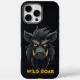 Angry Wild Boar Black Case-Mate iPhone Case | Zazzle