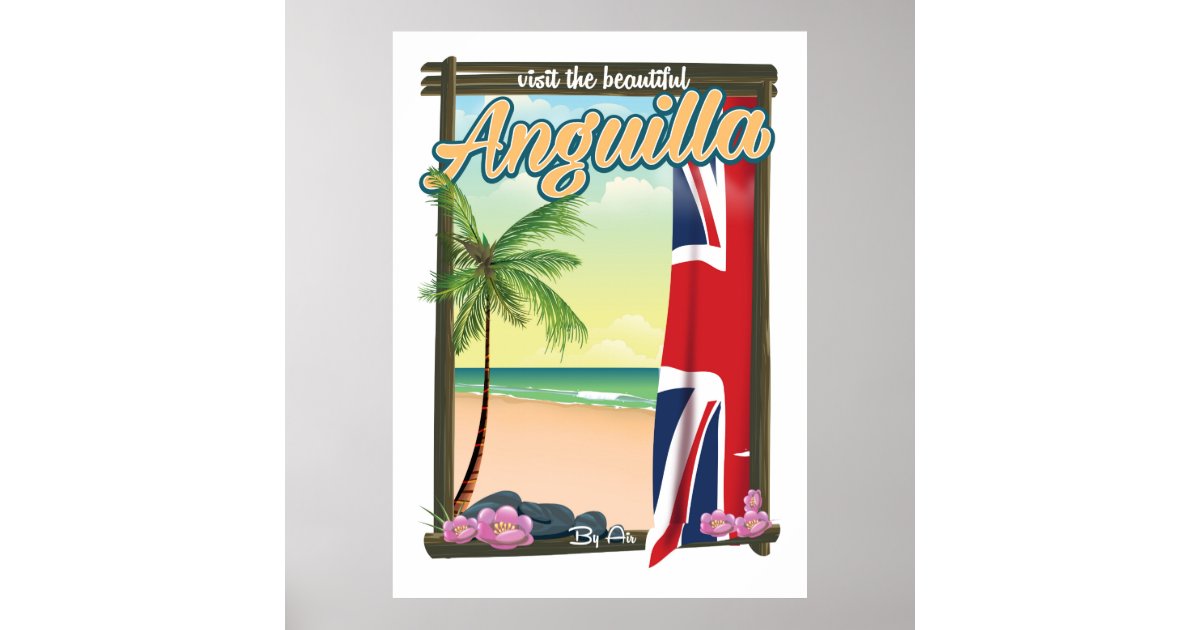 Anguilla British Territory travel poster | Zazzle