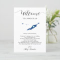 Anguilla Wedding Welcome Letter Itinerary Card | Zazzle