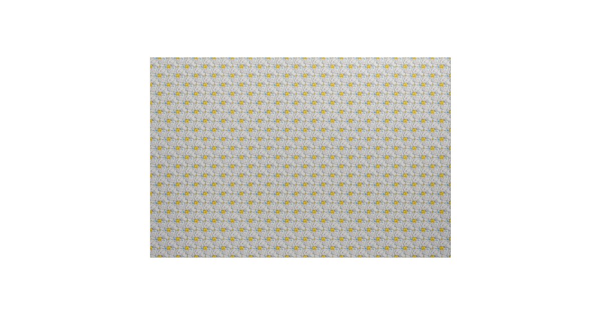 Angular Geometric Retro Pattern Fabric | Zazzle