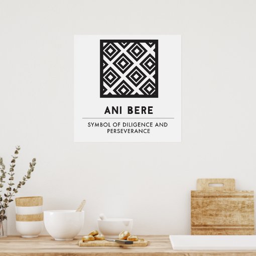 Ani Bere | Symbol of Diligence And Perseverance Poster | Zazzle