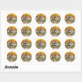 Anima cartoon classic round sticker | Zazzle