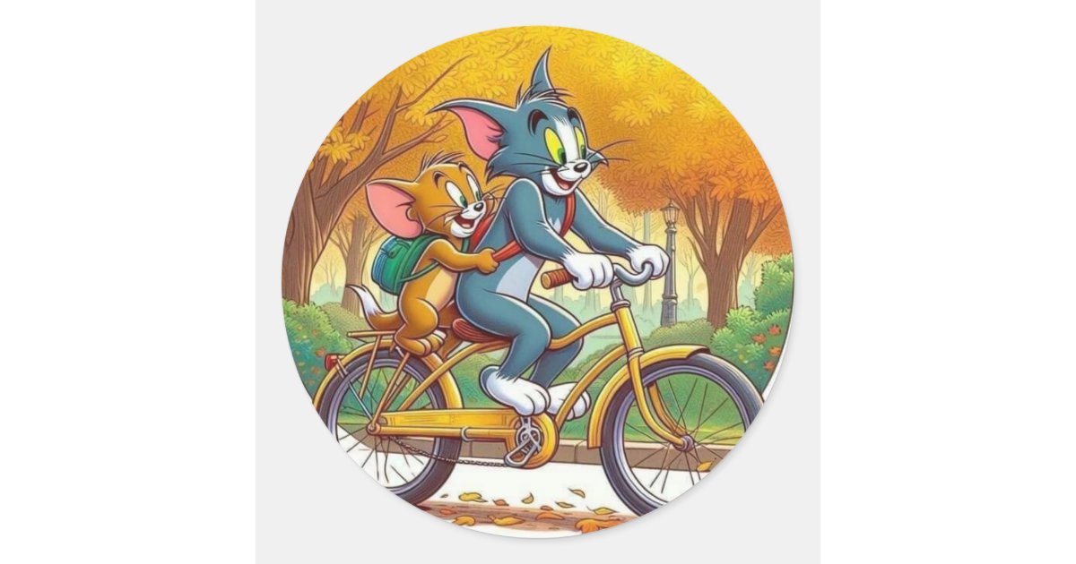 Anima cartoon classic round sticker | Zazzle