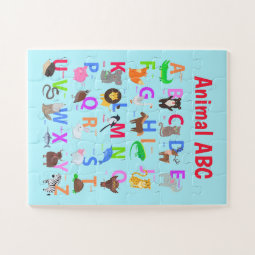 Animal ABC Design Jigsaw Puzzle | Zazzle