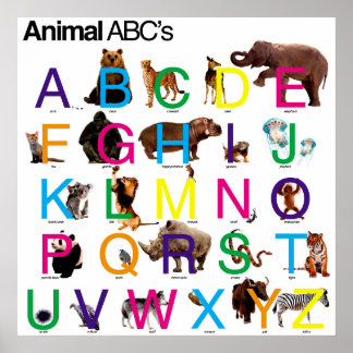 Alphabet Classroom Posters | Zazzle