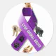 Animal Abuse Awareness Ribbon Classic Round Sticker | Zazzle