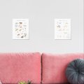 Animal Alphabet and Numbers Educational Classroom Wall Art Sets | Zazzle
