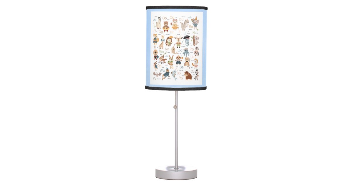 Animal Alphabet Lamp | Zazzle