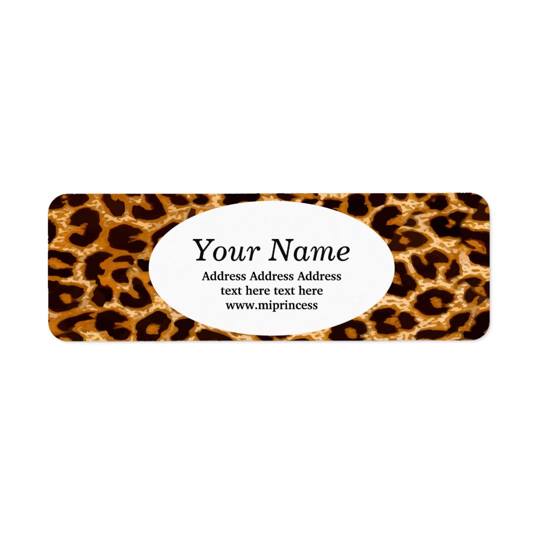 Animal, animal print, Leopard ,cheetah Label | Zazzle