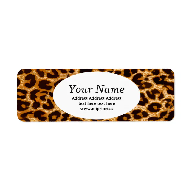 Animal, animal print, Leopard ,cheetah Label | Zazzle