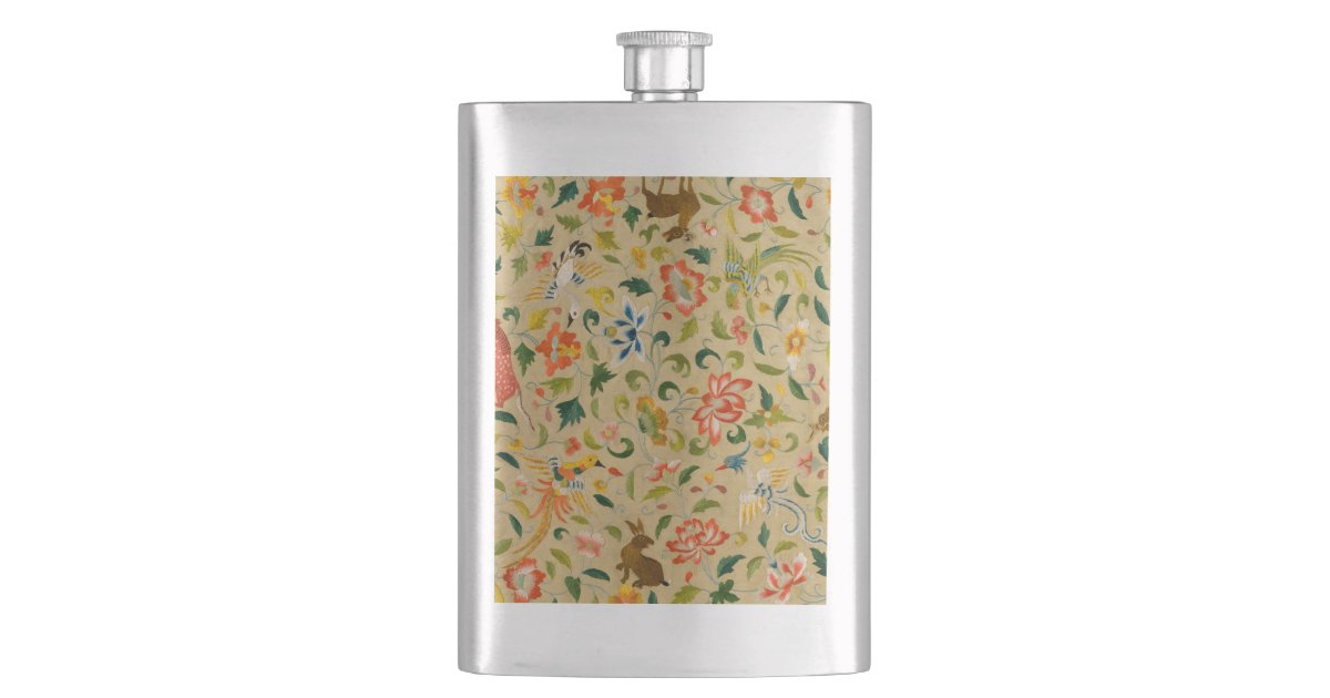 Animal Antique Horse Bird Deer Rabbit Flask | Zazzle