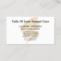 Animal Care Professional Placeholder Photo Business Card | Zazzle