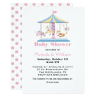 Animal Carousel Babys First Birthday Invitation | Zazzle.com