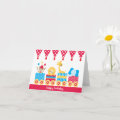 Animal Circus Train Note Cards | Zazzle