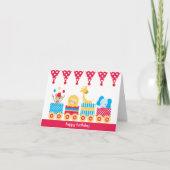 Animal Circus Train Note Cards | Zazzle