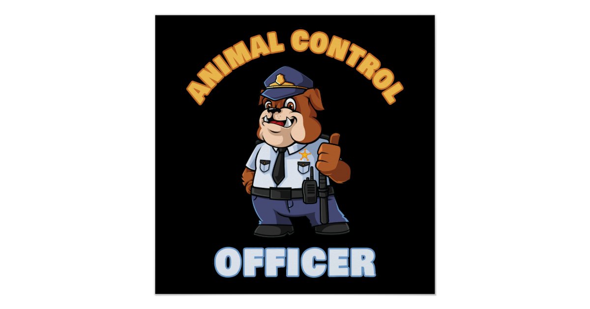 Animal Control Officer – Cute Patrol Uniform & Dog Poster | Zazzle