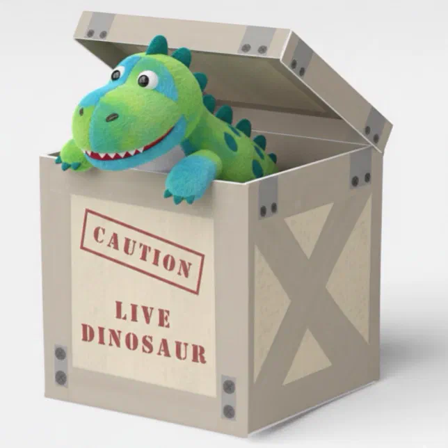 Animal Crate Dinosaur Jurassic Birthday Favor Boxes | Zazzle