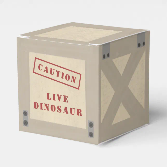 Animal Crate Dinosaur Jurassic Birthday Favor Boxes | Zazzle