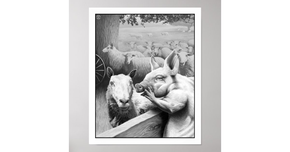 Animal Farm - Squealer Poster | Zazzle