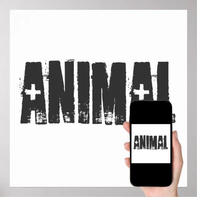 Animal - Gym Bodybuilding Fitness Poster | Zazzle
